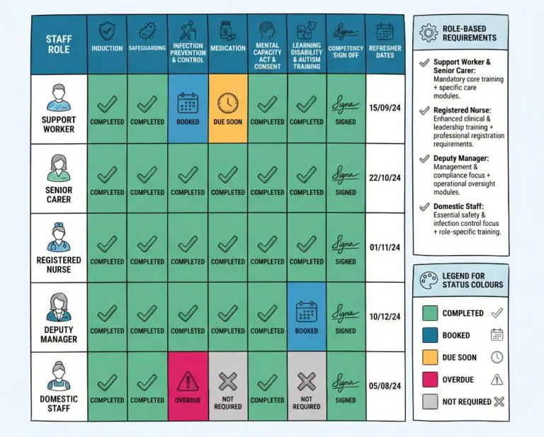 How to Use a Training Matrix in Health and Social Care – Care Learning